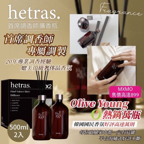 韓國 merhenl 首席調香師配方擴香 500ml*2入/盒｜Akia House